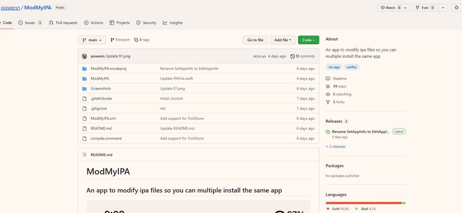 ModMyIPA，iOS 系统，双开，多开 | ts小陈