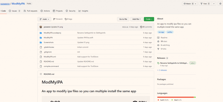 ModMyIPA，iOS 系统，双开，多开 | ts小陈